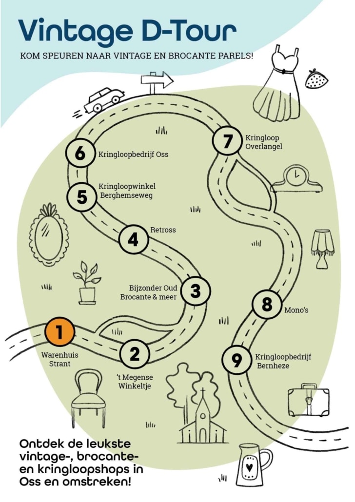 Vintage, brocante en kringloop route in Oss - Warenhuis Strant